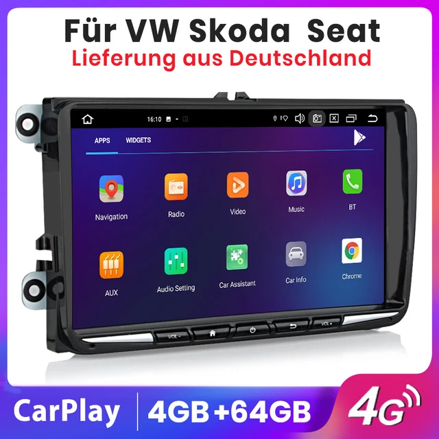 DAB+ CARPLAY ANDROID 12 Autoradio Navi für VW GOLF 5 6 Passat Polo T5 ... DAB+ CARPLAY ANDROID 12 Autoradio Navi für VW GOLF 5 6 Passat Polo T5 ...