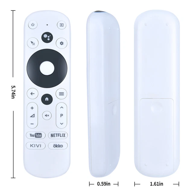RC40 REPLACEMENT VOICE Remote Control For KIVI TV With okko EUR 28,46 ...