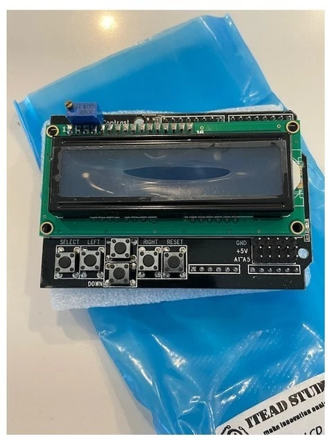 ARDUINO ITEAD STUDIO 1602 LCD Keypad Shield HD44780 Display $6.99 ...