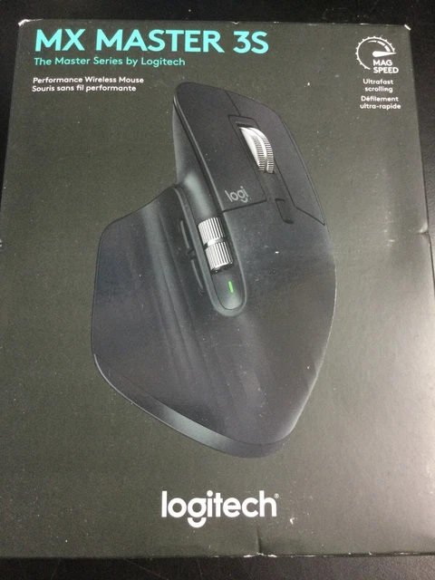 LOGITECH MX MASTER 3S Ergonomic Wireless Optical Mouse Black (910 ...