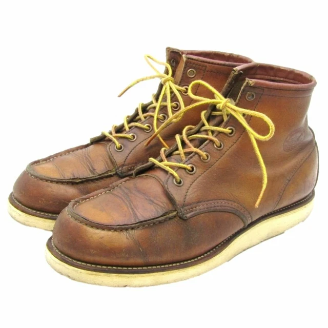 RED WING MOC Toe 875 Irish Boots Size 10.5E Dog Engraved Original Pre ...