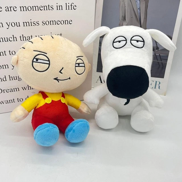 FAMILY-GUY SERIES PLUSHIES,CARTOON Role Stewie Gri.ffin & Puppy Brian ...