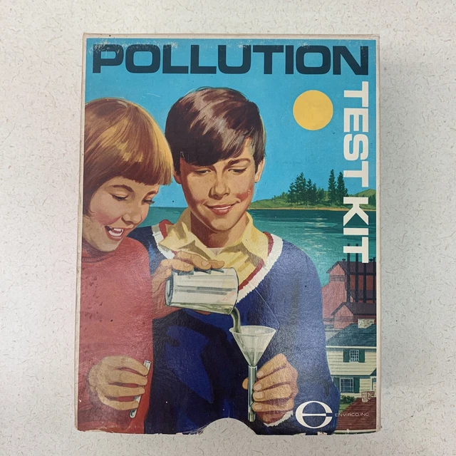 VINTAGE POLLUTION TEST Kit Environmental Test Kit Rare 1971 Envirco Inc ...