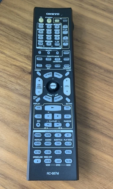 GENUINE ONKYO RECEIVER Remote Control RC-687M TX-NR906 TX-SR806 A £49.95 - PicClick UK