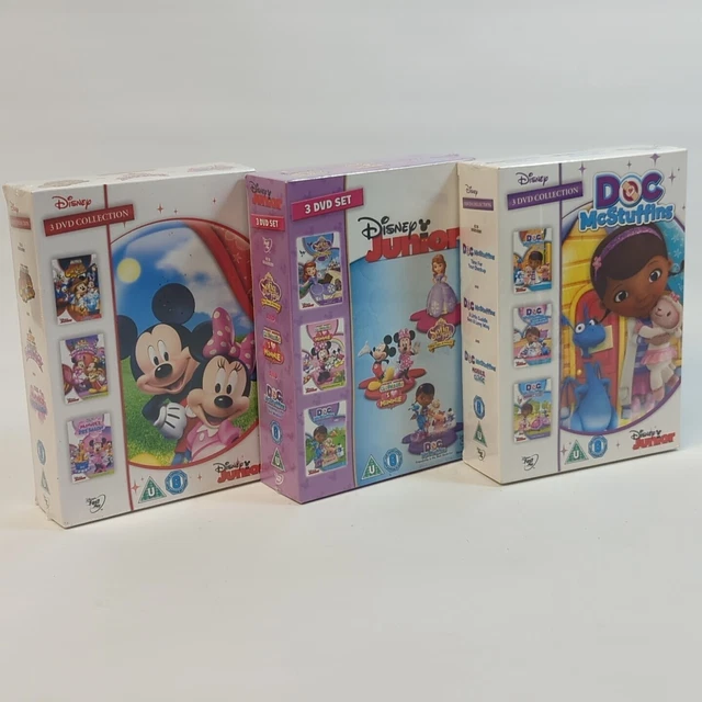 3X DISNEY JUNIOR 3 DVD Boxset Collections - Doc McStuffins, Mickey ...