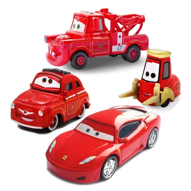 MATTEL DISNEY MOVIE Cars Lot Red Guide Luigi Mater Firetruck Ferrari ...