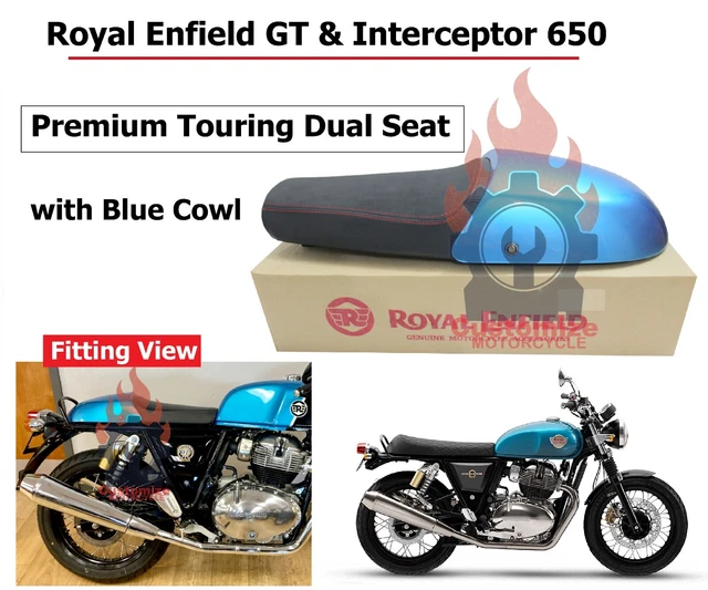 ROYAL ENFIELD &GT & Interceptor 650" "Premium Touring Dual Seat" with ...