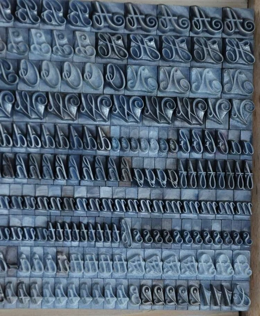 POLICE DE CARACTÈRES CONSTANCE plomb lettres typographie imprimerie ...