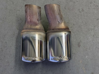 OEM GENUINE MERCEDES W203 AMG Sport Exhaust Tips W201 W124 W202 R129 ...