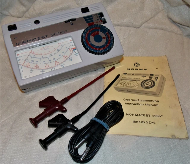 NORMATEST 2000 MULTIMETER analog Messgerät Norma Made in Austria Wien £ ...