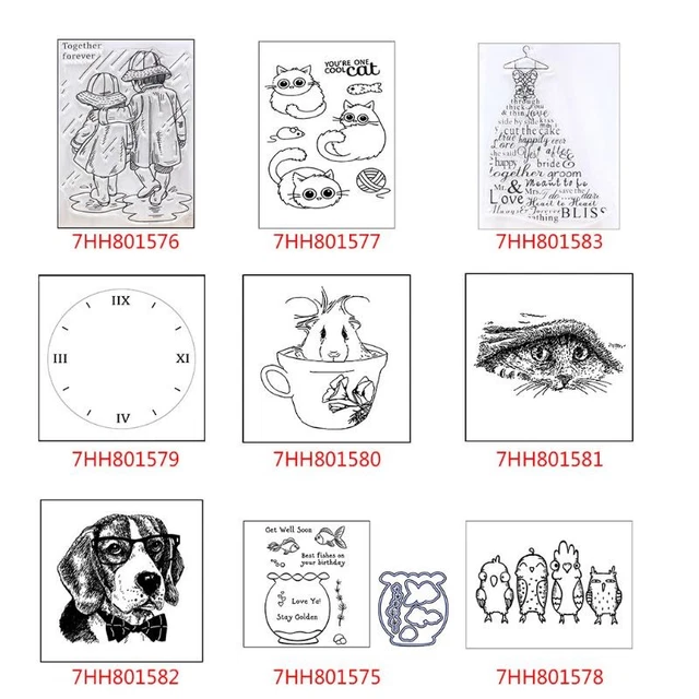 WEDDING DRESS CLEAR Silicone Stamps Seal DIY for Card Making Decoration ...