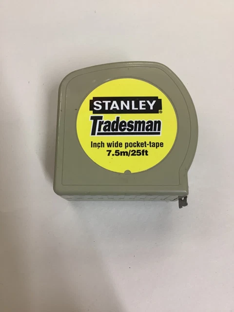 VINTAGE STANLEY TRADESMAN 7.5m No 339 TC LOCKING TAPE £5.99 - PicClick UK