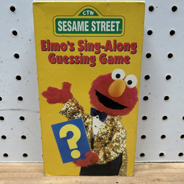 SESAME STREET - Elmos Sing-Along Guessing Game (VHS, 1996) £8.64 ...