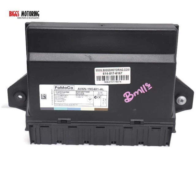 2013-2016 FORD ESCAPE Anti Theft Keyless Entry Control Module AV6N ...