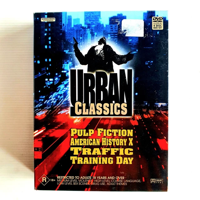 URBAN CLASSICS DVD Box Set Pulp Fiction, Training Day, Am History X ...