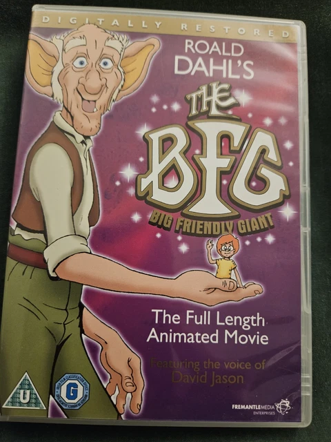 THE BFG DVD Big Friendly Giant Roald Dahl Voiced By David Jason Cartoon ...