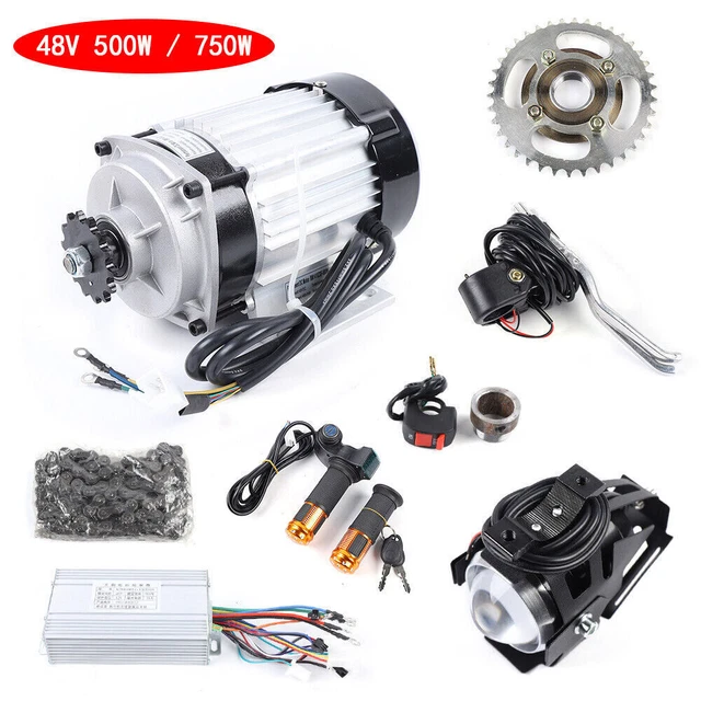 48 V 750 W Elektro E-Bike Brushless Motor Kit & Steuerung für Dreirad Fahrrad EUR 231,00 ...