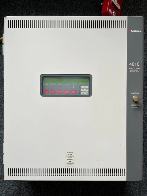 SIMPLEX 4010 ADDRESSABLE Fire Alarm Control Panel COMPLETE USED TESTED ...