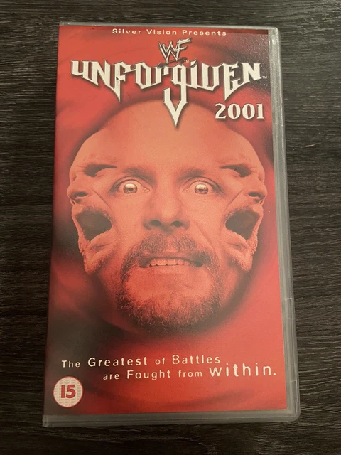 WWF - UNFORGIVEN 2001 VHS Wrestling WWE Stone Cold Steve Austin The ...