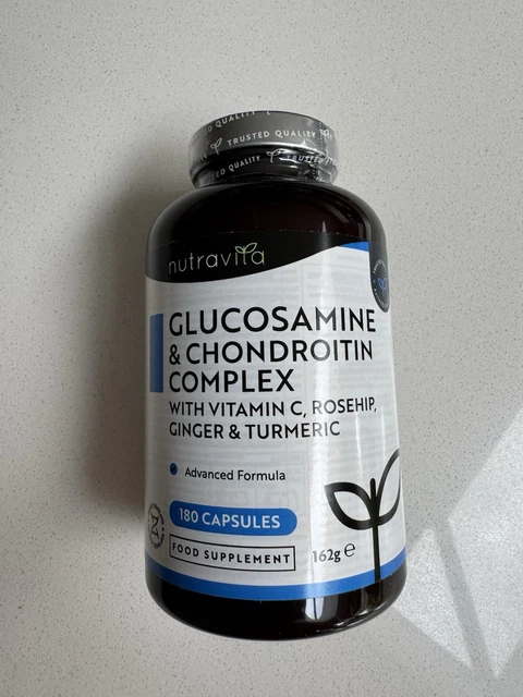 NUTRAVITA GLUCOSAMINE & Chondroitin Complex capsules with vitamin c, rosehip £14.24 - PicClick UK