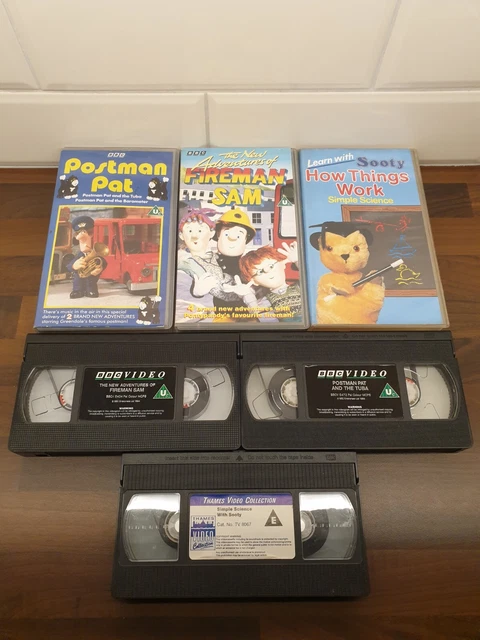 FIREMAN SAM POSTMAN Pat And Sooty Videos VHS £19.99 - PicClick UK