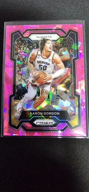 2023-24 PANINI PRIZM AARON GORDON rose glace Prizm parallèle #12 ...