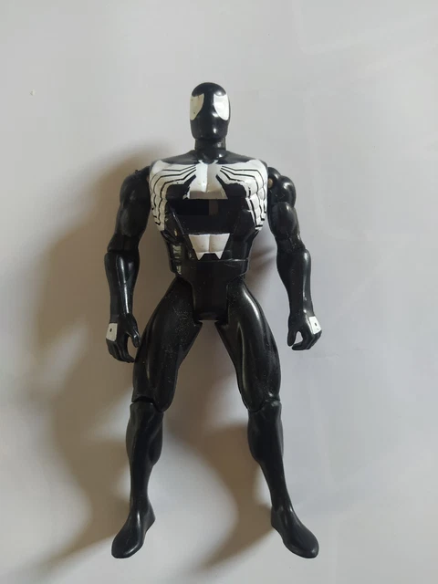SPIDER-MAN ANIMATED SERIES web lair black costume toy biz marvel 1995 ...