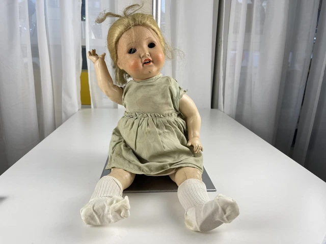 ANTIQUE COLLECTOR'S DOLL, celluloid, 52 cm. Condition as seen in photos ...