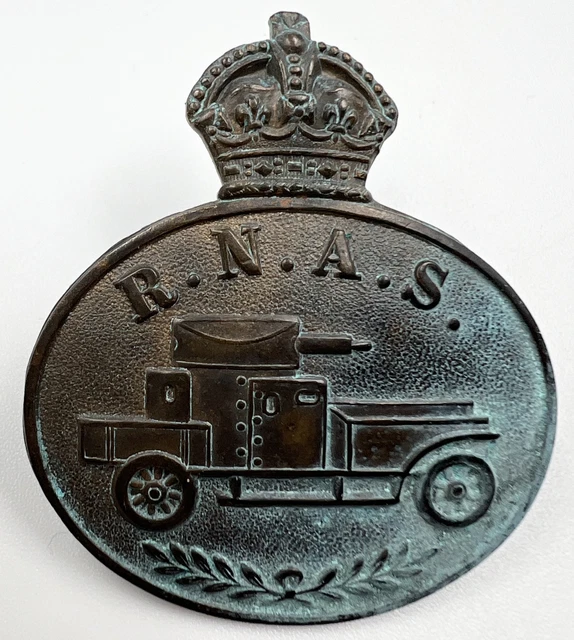 GENUINE WW1 RNAS Royal Naval Air Service Armoured Car Company Cap ...