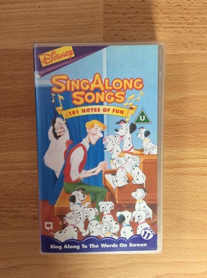Disney sing along songs 101 notes of fun vhs - gigaswit