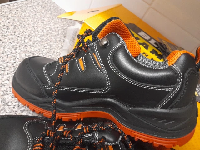 BLACK HAMMER MENS Safety Boots Waterproof Leather Steel Toe Cap Size 5 ...
