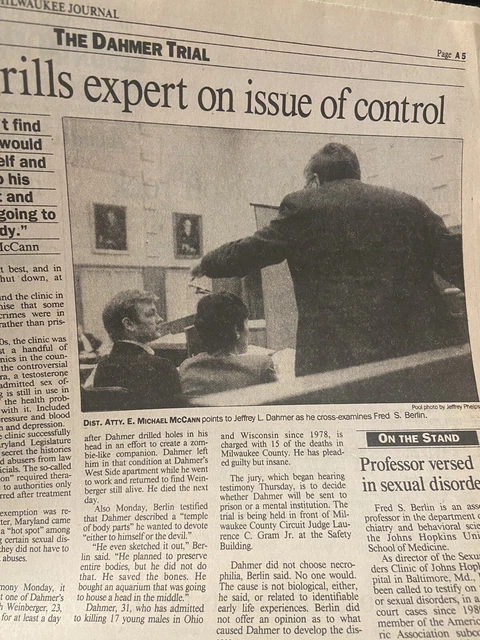 ORIGINAL NEWSPAPER ~ Murder Serial Killer Jeffrey Dahmer 1992 True ...