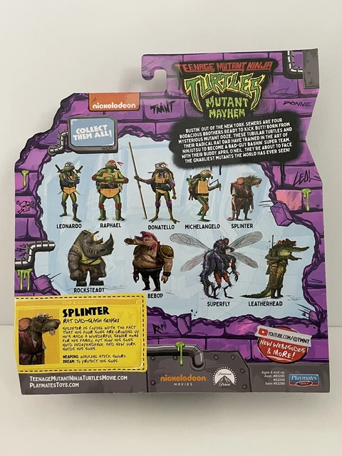 TEENAGE MUTANT NINJA Turtles Mutant Mayhem SPLINTER Master Sensei ...
