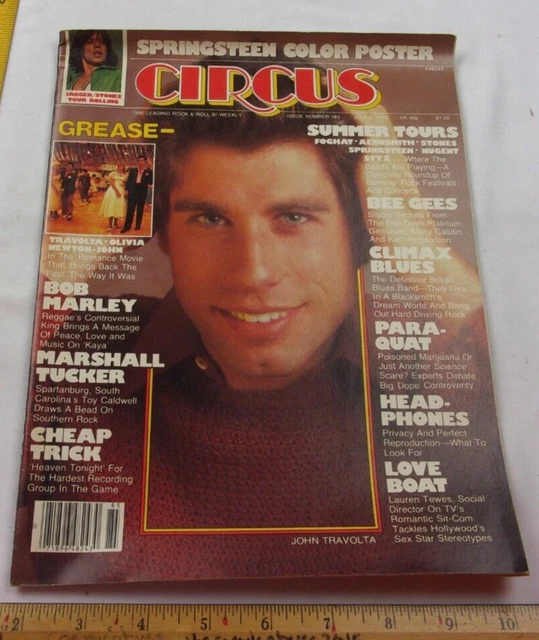 OLIVIA NEWTON JOHN Travolta Bee Gees Grease 1978 magazine Springsteen ...