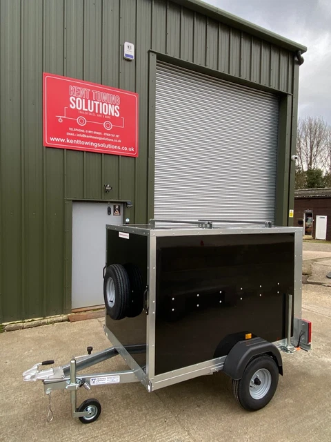 NEW TICKNERS ECO 644 6FT x 4FT x 4FT Box Trailer with Roof Bars ...