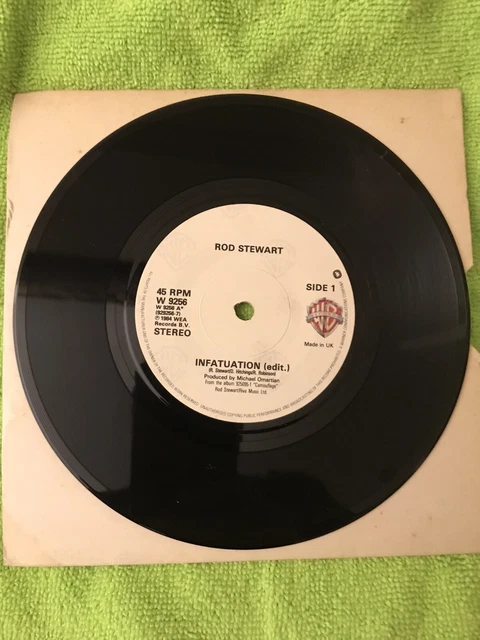 DISQUE UNIQUE VINYLE Rod Stewart-Infatuation 7" 1984 !! EUR 2,32 ...