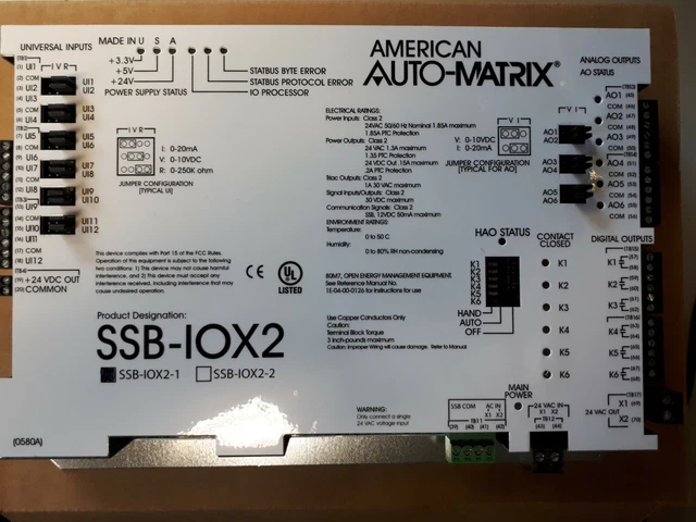 AMERICAN AUTO-MATRIX SSB-IOX2-1 Digital Processor/Controller £40.00 ...