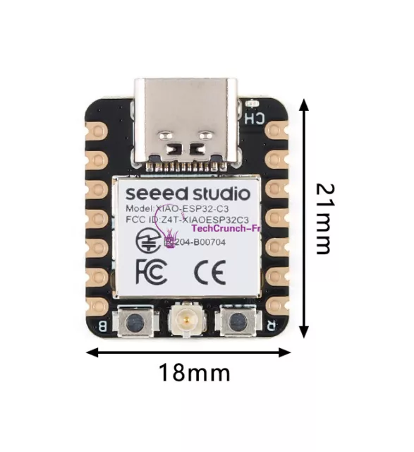 SEEED STUDIO XIAO ESP32-C3 WiFi Bluetooth Development Board Module 4MB ...