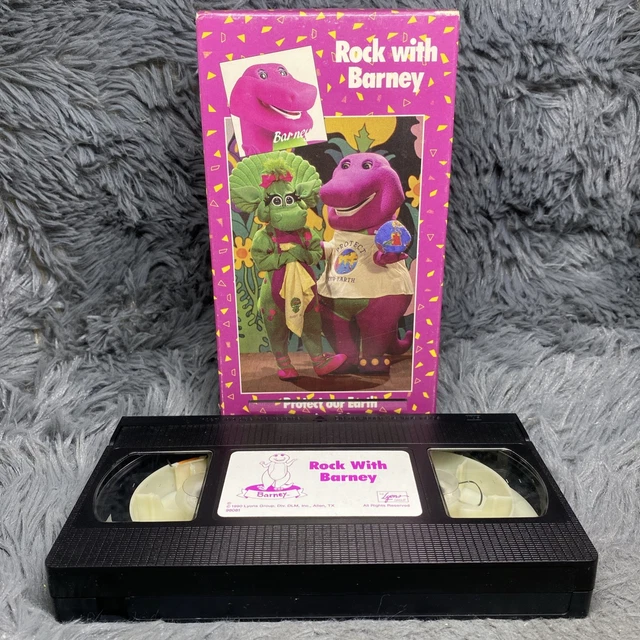 BARNEY ROCK WITH Barney VHS Tape 1991 Sing Along Songs Protected Our ...