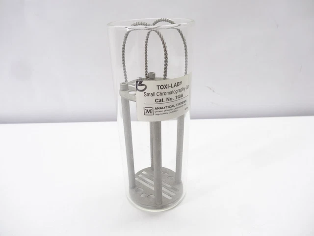 TOXI-LAB SMALL CHROMATOGRAPHY Jar Cat No. 113A Marion Analytical ...