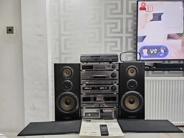 PIONEER 370Z SERIES Stereo Stack System With Speakers & Remote Hifi ...