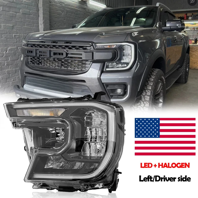 DRIVER SIDE LED Headlight For 2024-2026 Ford Ranger XL XLT Left side ...
