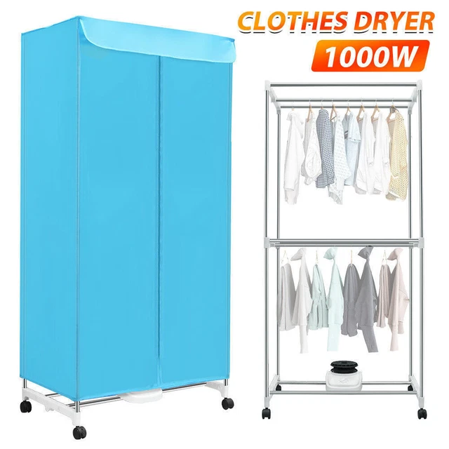 ELECTRIC CLOTHES DRYER 1000W Indoor Dorms Buddy Best Hot Air Machine ...