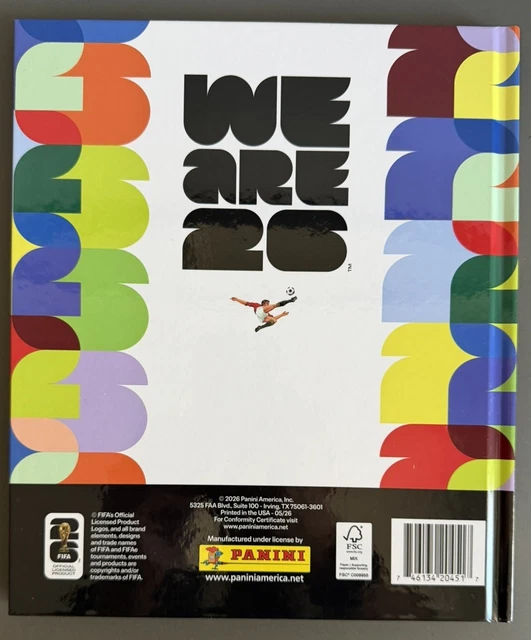 HARDCOVER PANINI FIFA World Cup 2026 Official Sticker Album 42 46 HARDCOVER PANINI FIFA World Cup 2026 Official Sticker Album 42 46
