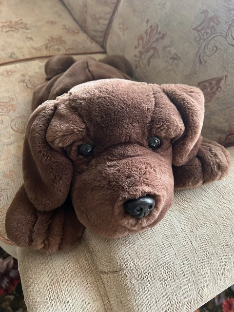 AURORA - LARGE Chocolate Labrador Dog - Soft Plush Toy - Approx 30 ...