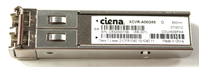 CIENA XCVR-A00G85 D COUIA0SPAA 850nm 1000Base-Sx Optical Transceiver ...