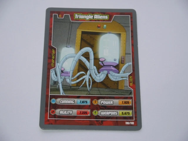 BEN 10 ALIEN Adventures Collectable Card TRIANGLE ALIENS Card 110/110 ...