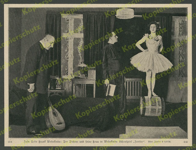FRANK WEDEKIND TILLY Newes Schauspiel Die Zensur Theater Bühne Berlin ...