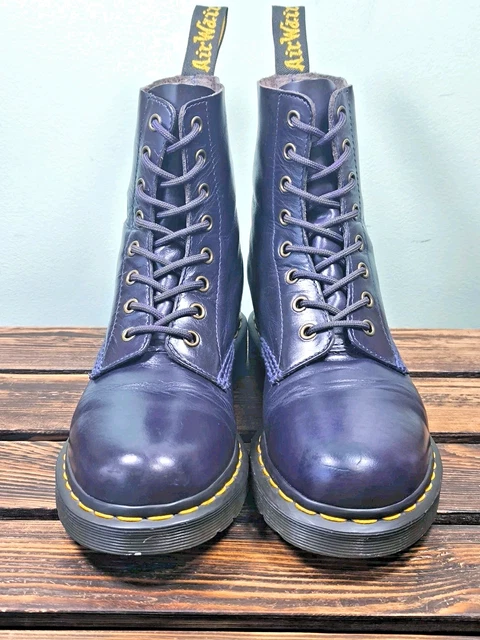 DR MARTENS THE Original 1460 Pascal Purple/Violet boots 8 eyes size UK ...