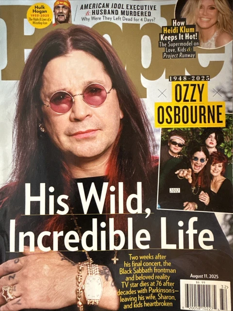 OZZY OSBOURNE - People Magazine - August 2025 - Brand New £8.13 ...